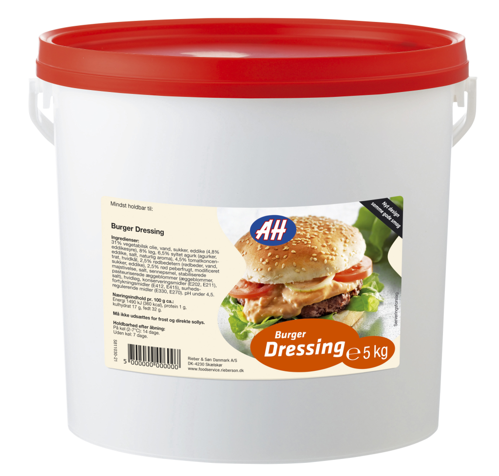 AH BURGER DRESING, 5kg - Danfoods