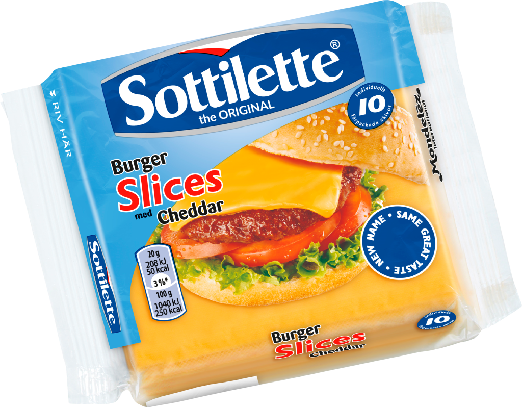 BURGER OST CHEDDAR 10x20g (12) - Danfoods
